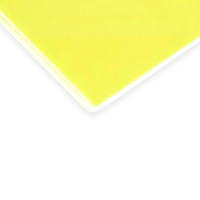 Luminescent Yellow Acrylic Plastic Sheet | Cut to Size