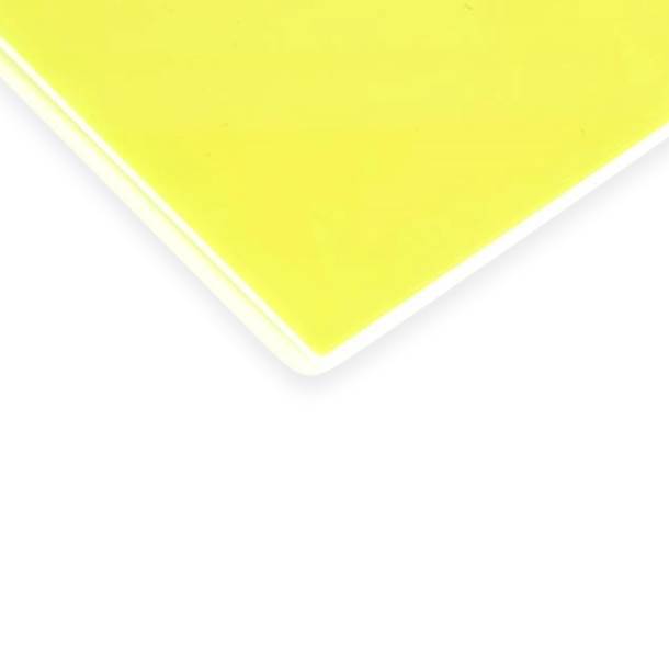 Luminescent Yellow Acrylic Plastic Sheet | Cut to Size